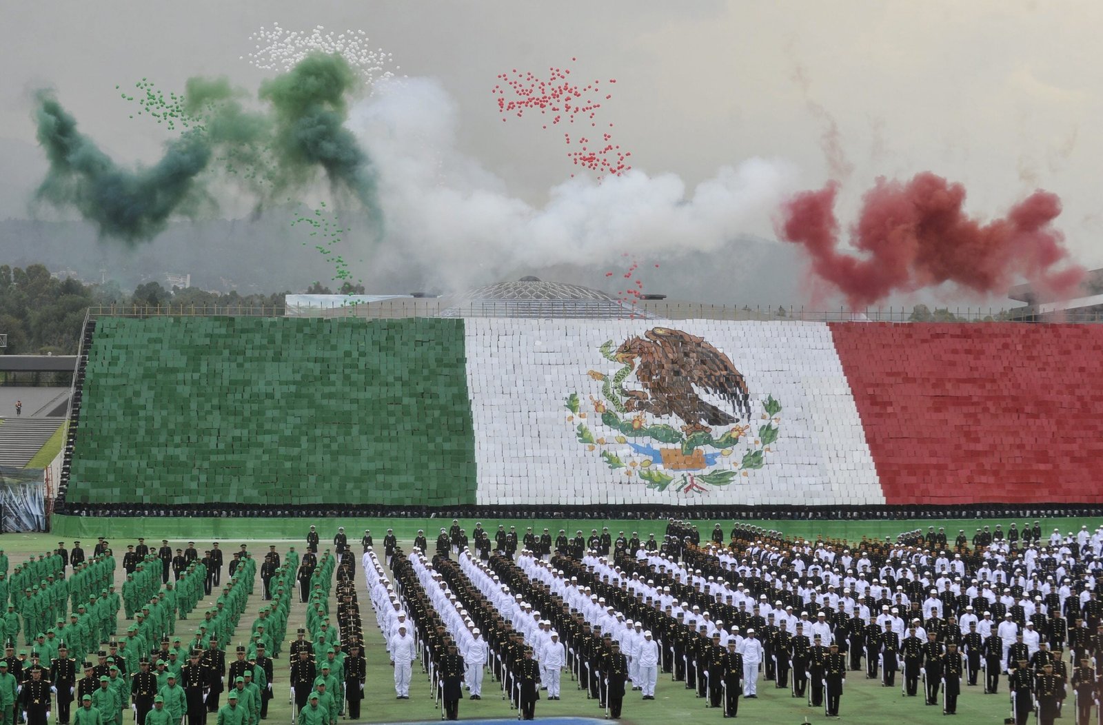 Mexico Independence Day Celebrations and Flag Wallpaper