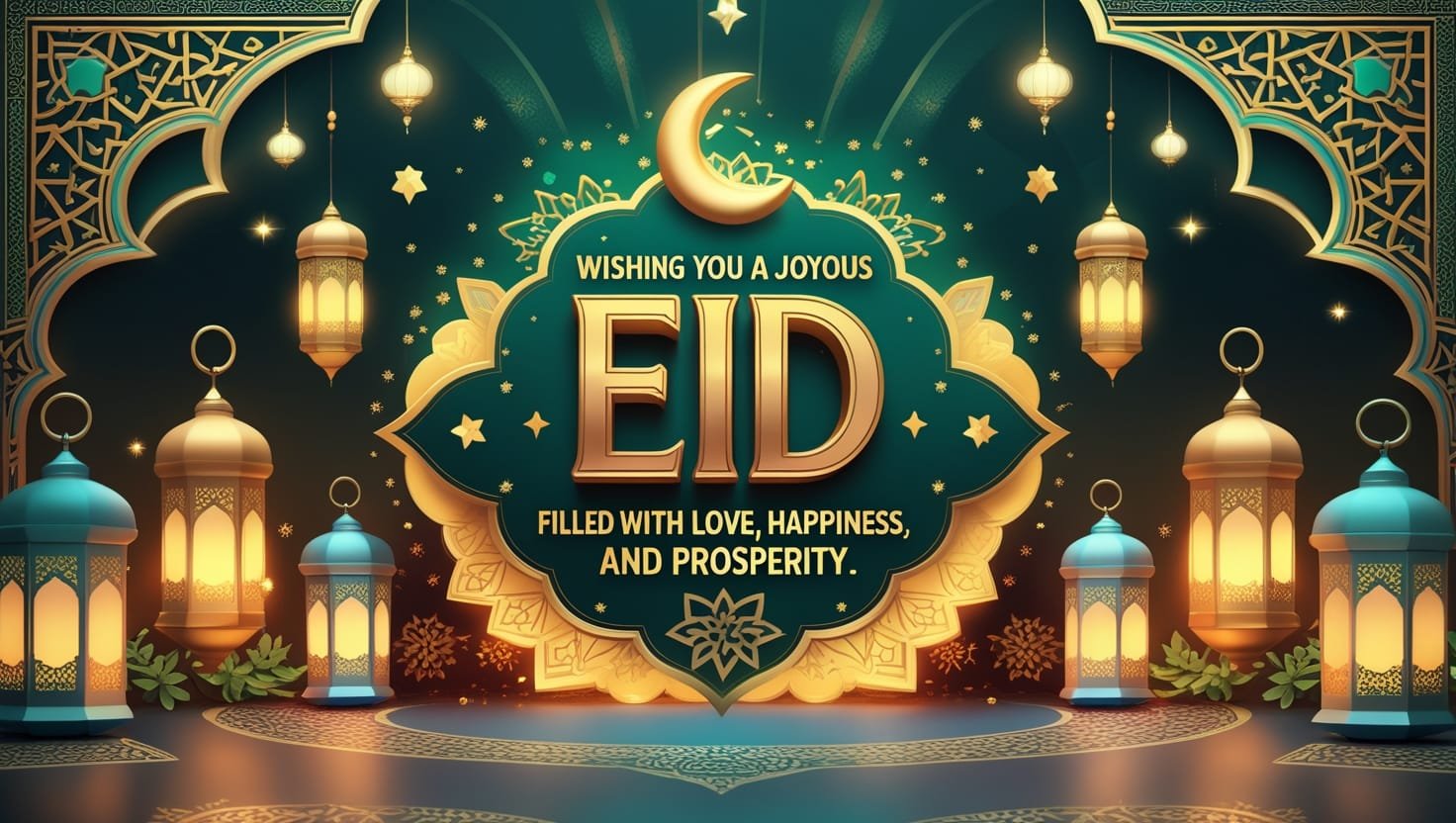 Eid Mubarak Cards & Greetings 2025