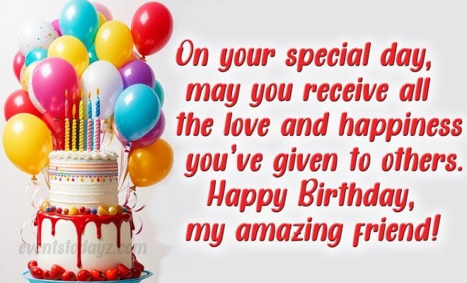 Happy Birthday My Friend Images With Wishes & Messages