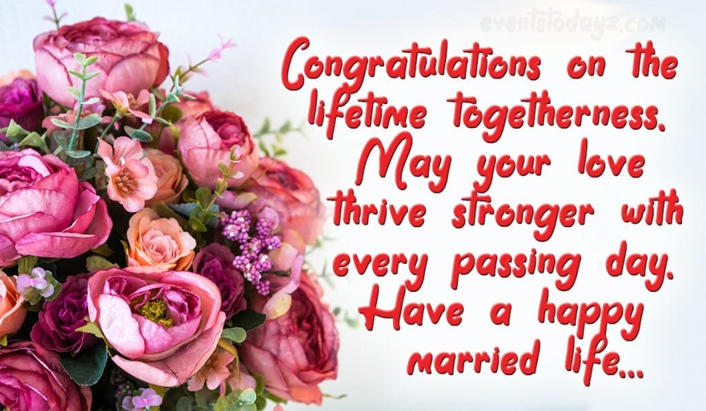 Happy Married Life Wishes & Messages With Images