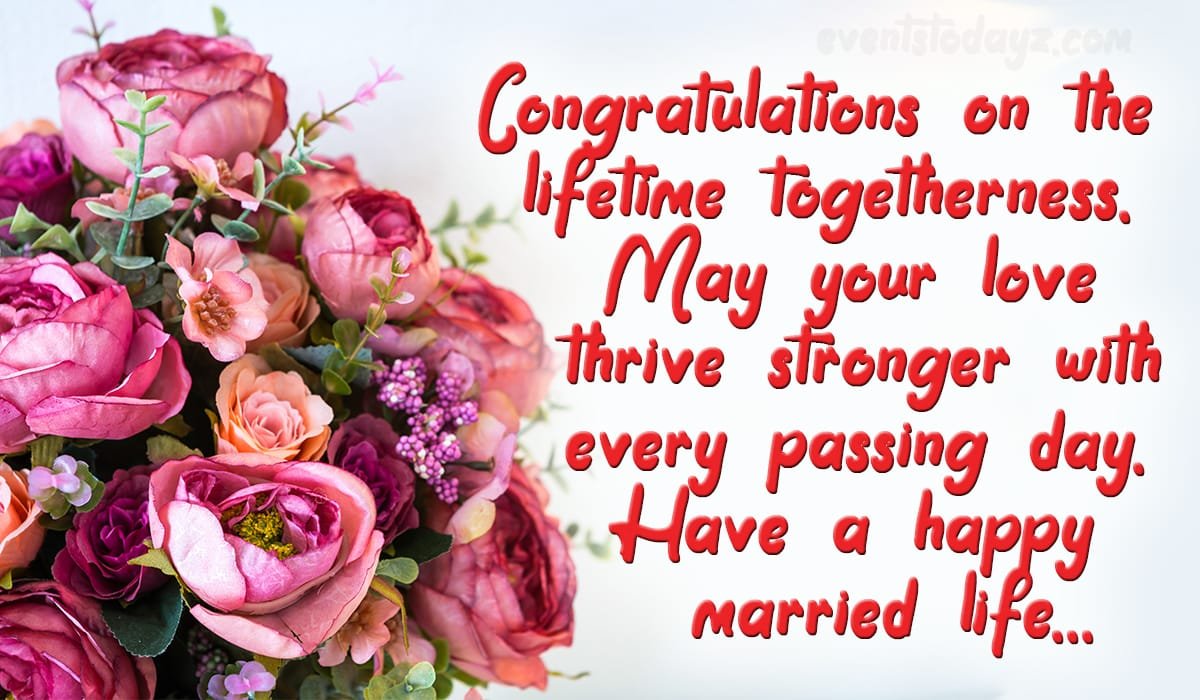 Happy Married Life Wishes & Messages With Images