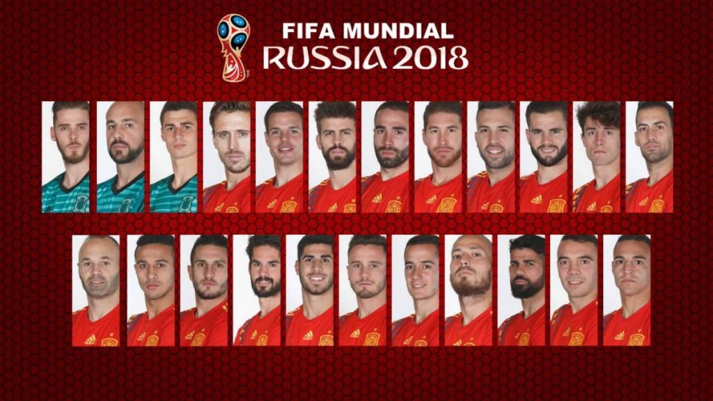 Spain Squad 2018 Fifa World Cup