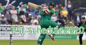 Pakistan Super League 2020 Schedule| PSL 5 Time Table