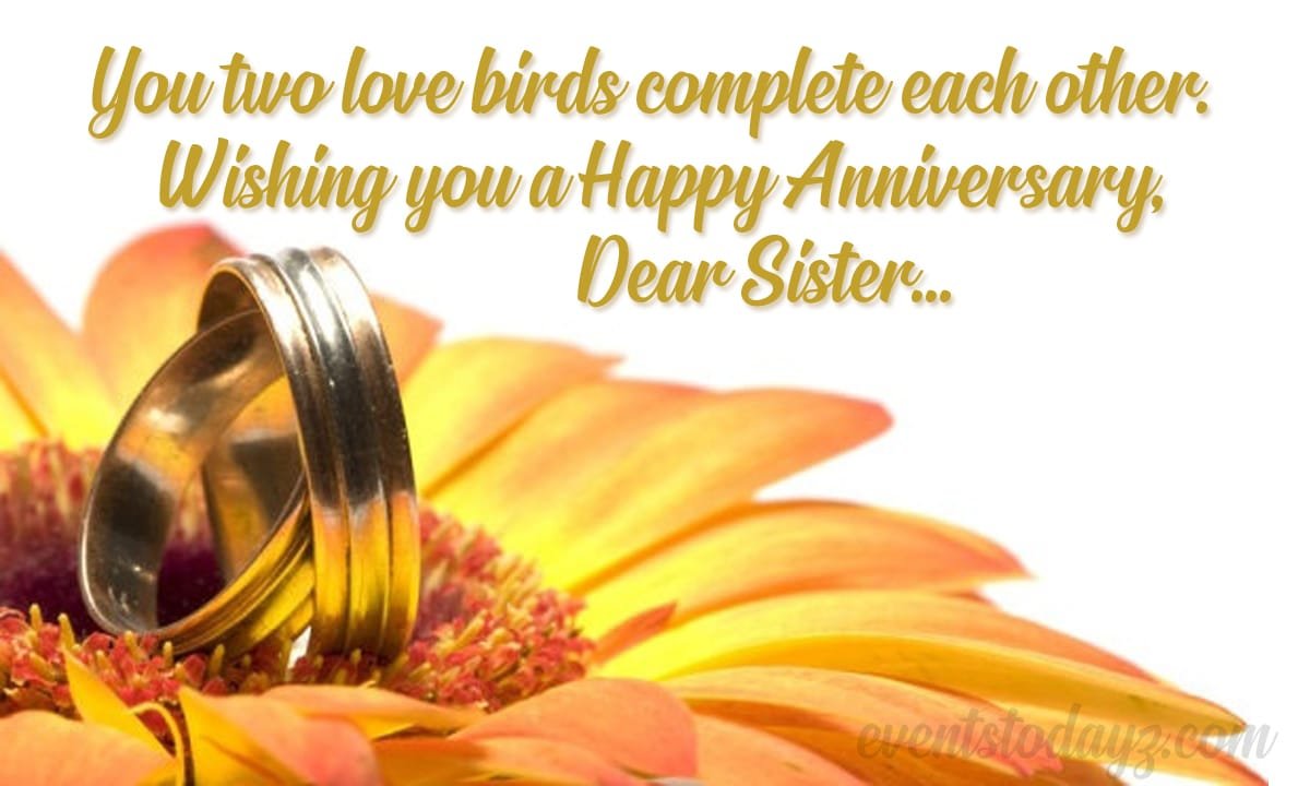 Happy Anniversary Wishes For Sister | Anniversary Greeting Cards