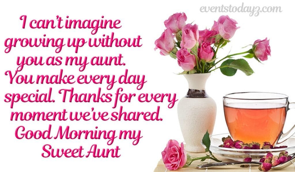 Good Morning Aunt Wishes, Quotes & Messages With GIF Images