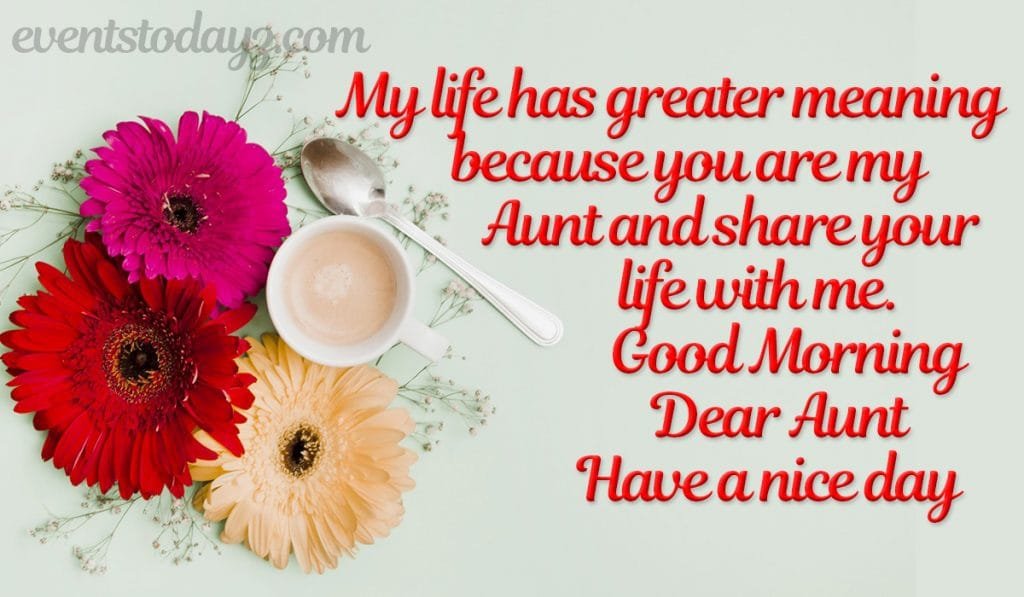 Good Morning Aunt Wishes, Quotes & Messages With GIF Images