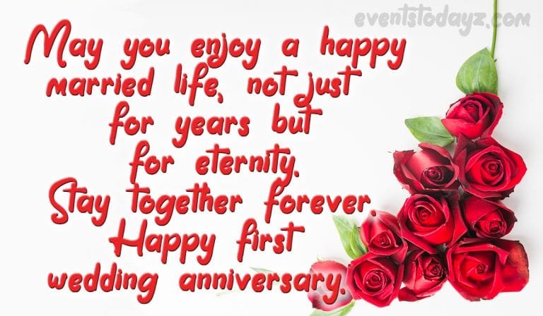 Happy 1st Anniversary Wishes, Quotes & Messages With Images