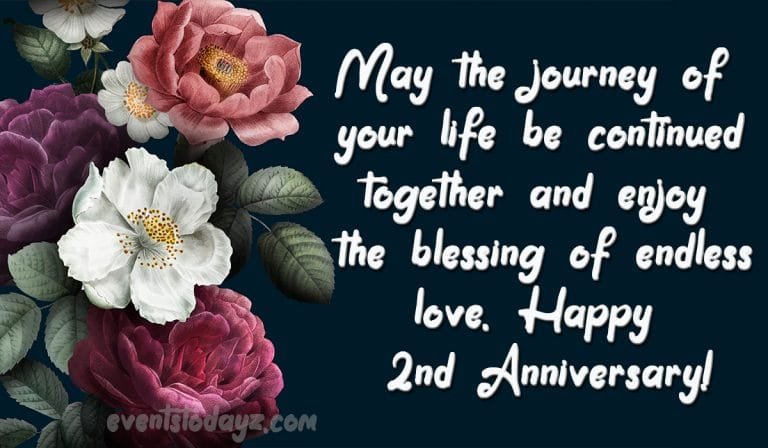 Happy 2nd Anniversary Wishes, Quotes & Messages