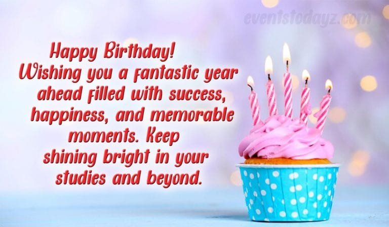 Birthday Greetings For a Student | Happy Birthday Student