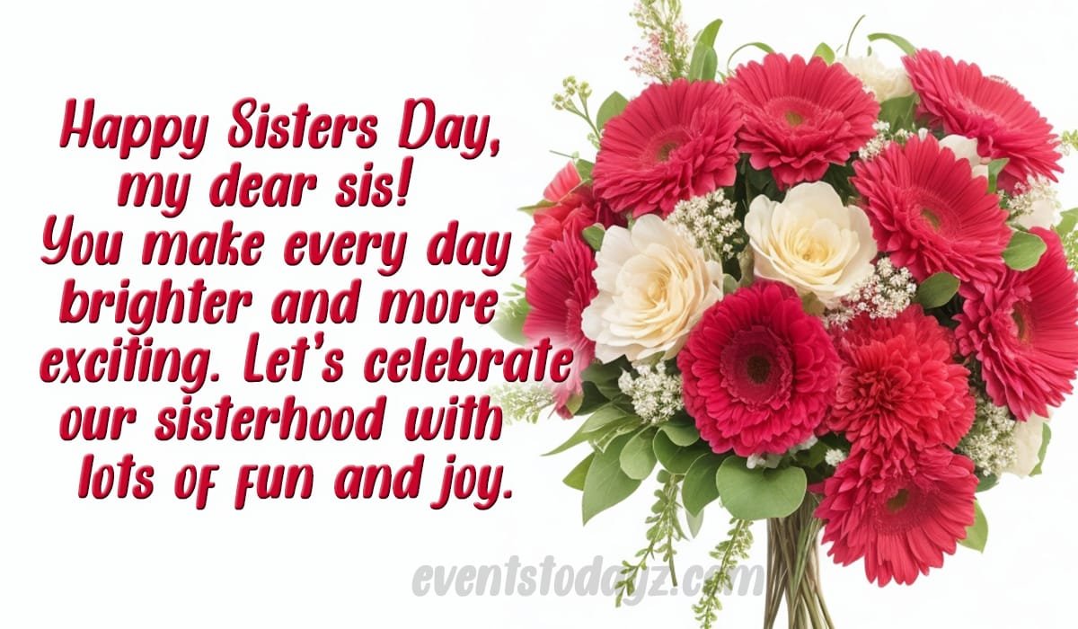 Happy Sisters Day Wishes & Messages With Images
